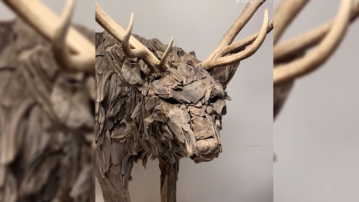 Sculptor Creates Life-Sized Elk Out of Driftwood | RMEF Media | Rocky ...